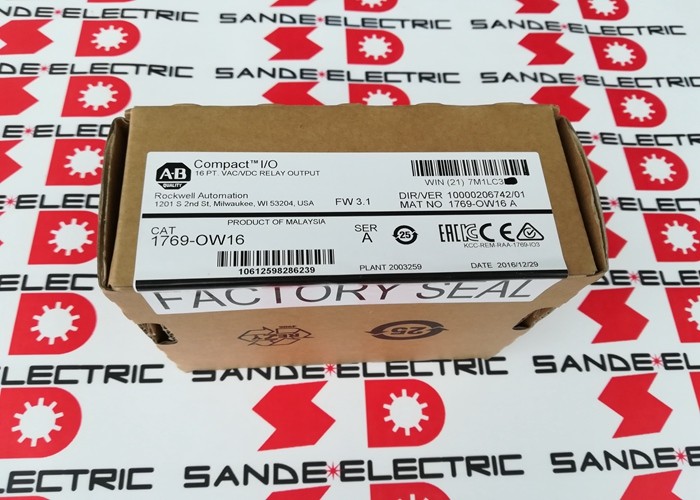 One New AB 1769-OW16 PLC Module In Box 1769OW16 1769-0W16 Relay Output